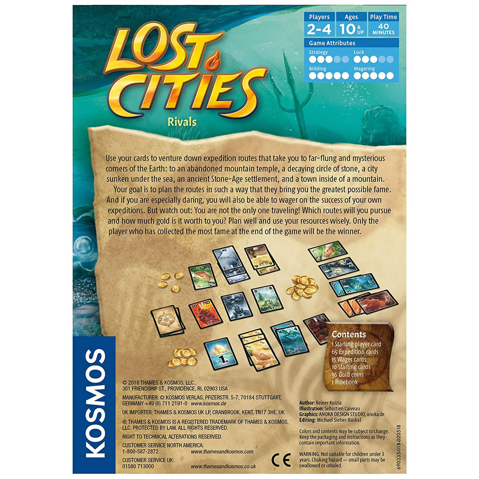 Lost Cities Rivals Card Game by Kosmos | Buy Online at EH Gaming