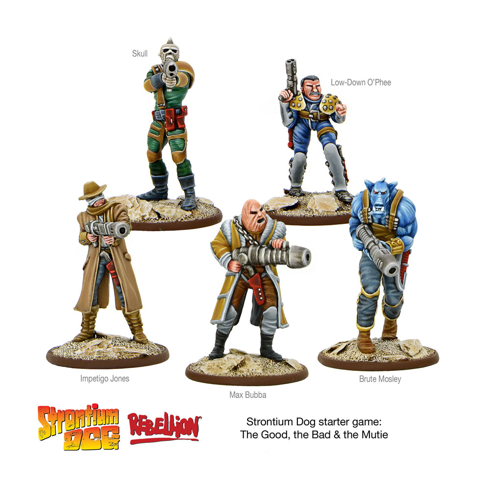 Strontium Dog Miniatures Game | The Good The Bad & The Mutie (Warlord ...