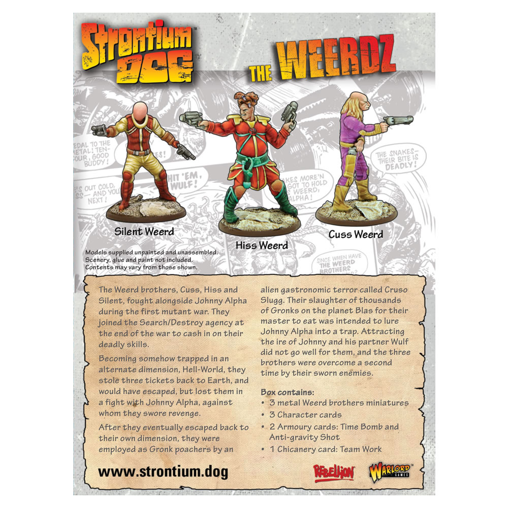 The Weerd Brothers Miniatures for Warlord Strontium Dog Game