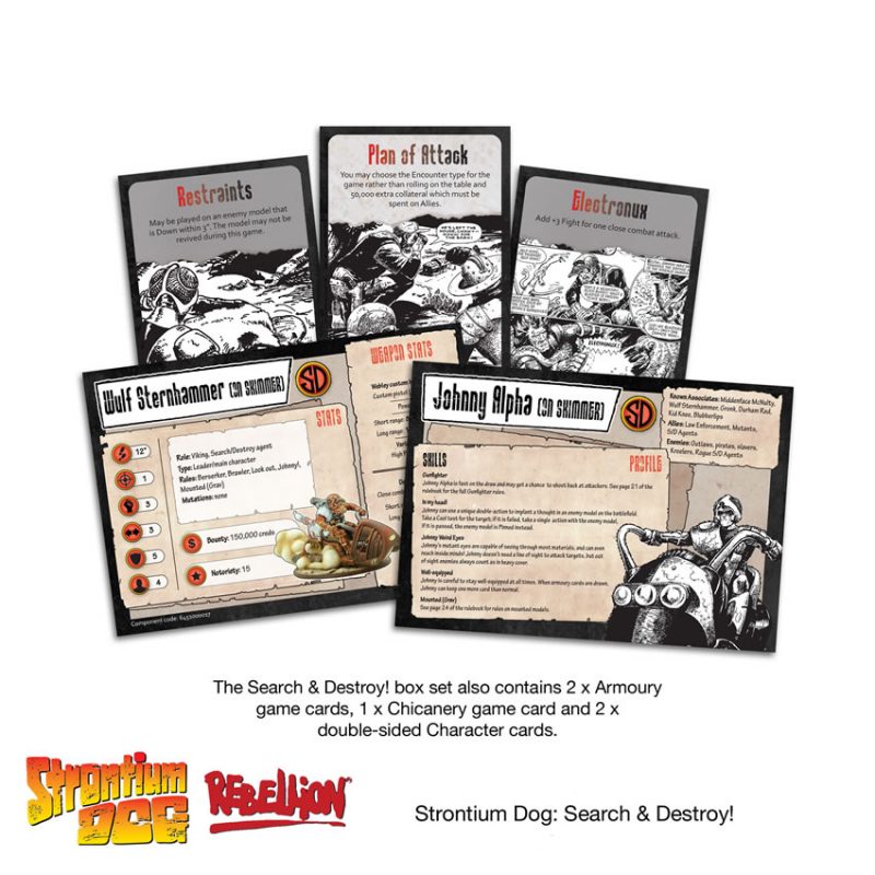 Strontium Dog Miniatures Game Search & Destroy miniatures expansion