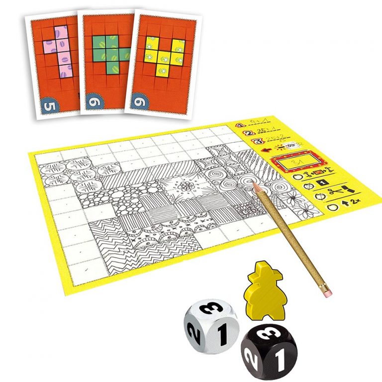 Patchwork Doodle Roll & Write Board Game | Available at EH Gaming
