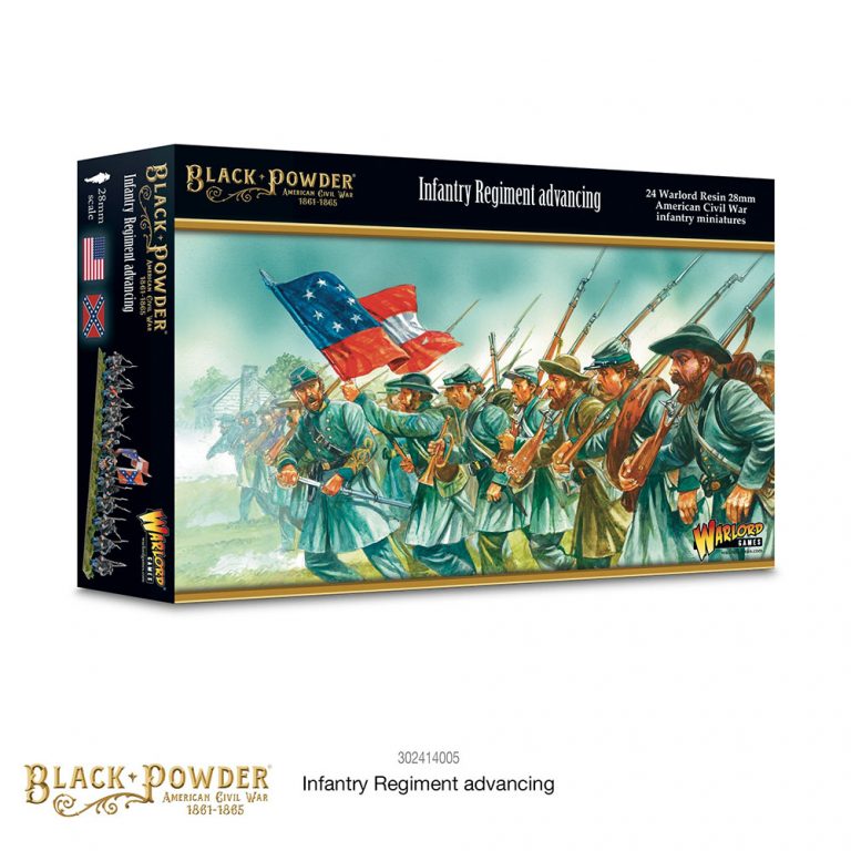 Black Powder ACW Confederate Officers Advancing Foot Mounted